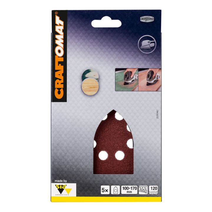 Hiomapaperi Craftomat EFWP 100 x 170 mm K120 5 kpl | BAUHAUS
